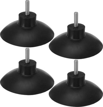 DOITOOL 4 St&uuml;ck rutschfeste M6 Saugf&uuml;&szlig;e aus Kunststoff Abnehmbare Saugf&uuml;&szlig;e mit Schraubbefestigung f&uuml;r Pommes Frites Ger&auml;t Anti Rutsch M&ouml;belf&uuml;&szlig;e f&uuml;r K&uuml;che und 