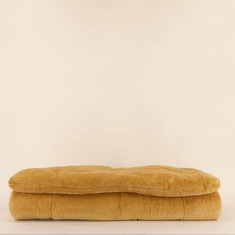Bazar Deluxe Edredon en velours de coton 80x200cm