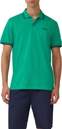 s.Oliver Piqu&eacute;-Poloshirt mit Kontrastdetails und Logo