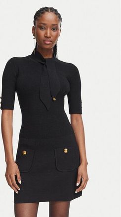Elisabetta Franchi Coctailkleid AM-04S-66E2-V450 Schwarz Slim Fit