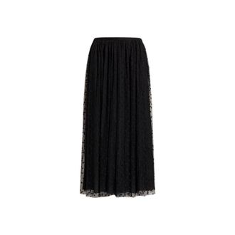 Alberta Ferretti Femme, Jupes, Noir, Taille: 36 FR Jupe midi &agrave; pois en tulle