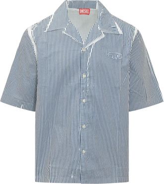 Diesel Homme, Chemises, Bleu, Taille: M S-Brack Qmbz Shirt