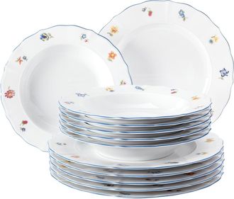 SELTMANN WEIDEN 001.717236 Tafelservice 12-teilig Sonate Nostalgie, 32.3 x 32.3 x 23.5 cm, Weiß