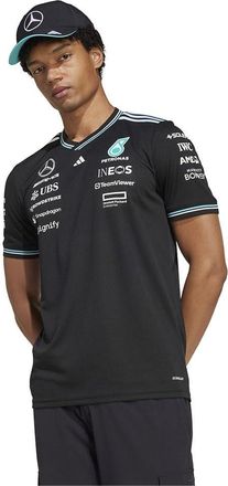 adidas Mens Mercedes - AMG Petronas Formula ONE Team Driver Jersey Authentic Black/White 2XL