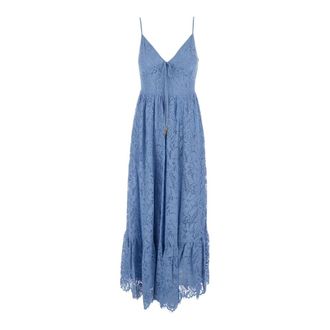 Michael Kors V-Neck Maxikleid - - Dresses - Damen - Blau - S