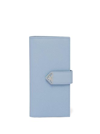 Prada portefeuille en cuir Saffiano - Bleu