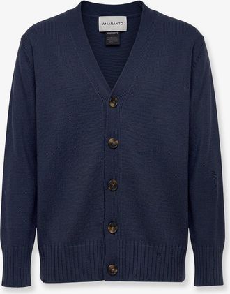 Amaranto Wool and cashmere blend cardigan - AMARANTO - gender_Man