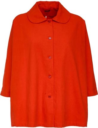 Apuntob Femme, Vestes, Rouge, Taille: 42 FR Chemises