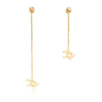 Dsquared2 Femme, Accessoires, Jaune, Taille: ONE Size Long Earrings