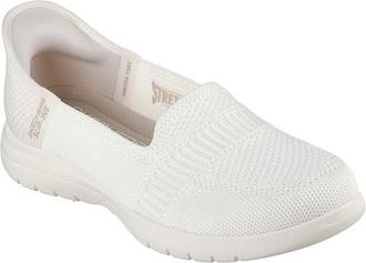 Skechers Baskets Go Flex Camellia pour Femme, Textile Blanc cassé, 39 EU