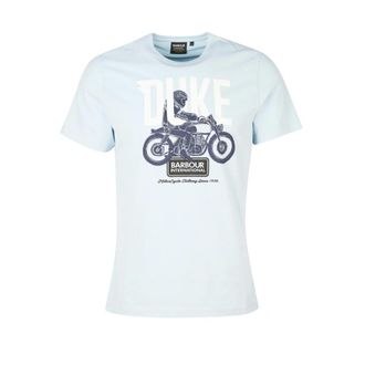 Barbour Homme, Tops, Bleu, Taille: XL T-shirt à imprimé graphique