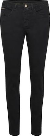 Cream Womens Jeans High-Waisted Straight Legs Regular Fit Full Length