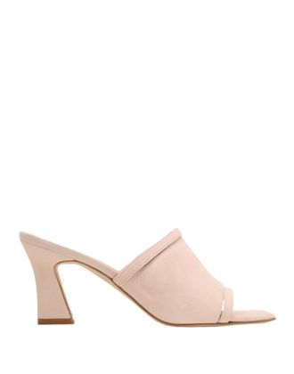 8 by YOOX SUEDE SQUARE TOE SPOOL-HEEL SANDAL