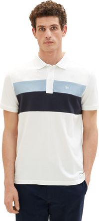 Tom Tailor Herren 1037068 Poloshirt, 11186 - Blanc De Blanc White, XS