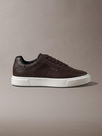 Calvin Klein Klassische Sneakers Aus Leder - Bordeaux/black - Herren - EU 40