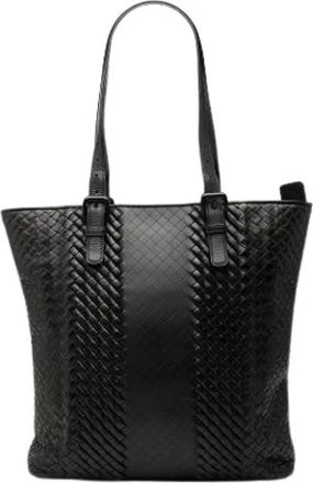 Bottega Veneta Pre-owned Gewebte Leder-Tragetasche - - Pre-owned - Damen - Schwarzk - ONE SIZE