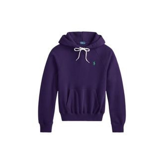 Ralph Lauren Femme, Sweatshirts et sweats &agrave; capuche, Violet, Taille: 38 FR SweaT-shirt &agrave; capuche lisse