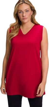 Ulla Popken Haut Basique en V T-Shirts, Gris Foncé, 60-62 Femme