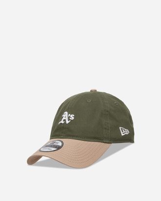 New Era Athletics MLB Washed Contrast 9TWENTY Adjustable Cap Green
