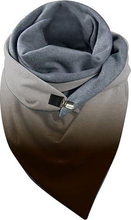 Generic Foulards Femme ÉCharpe Hiver Chaude Universelle Automne-Hiver ImpriméE éLéGante Double éPaisseur Avec Boucle Douce Et Confortable Basiques Classique