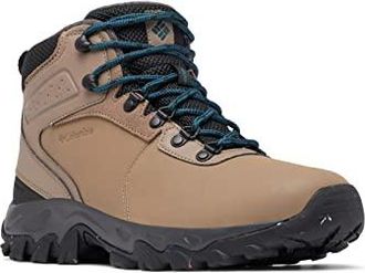 Columbia NEWTON RIDGE WATERPROOF OMNI-HEAT II Chaussures Montantes De Randonnée Et Trekking imperméables Homme, Marron (Ash Brown x Night Wave), 40.5 EU