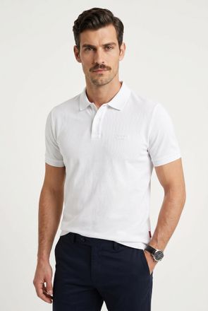 Joop Poloshirt JOOP JEANS Ambrosian, Herren, Gr. XXL, wei&szlig;, Piqu&eacute;, Obermaterial: 95% Baumwolle, 5% Elasthan, unifarben, normal, Rippb&uuml;ndchen, Shirts
