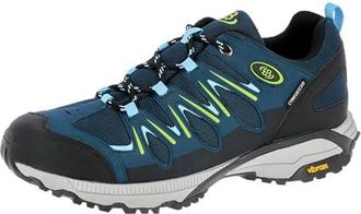 Brütting Expedition, Chaussures de Randonnée Basses Femme, Bleu (Marine/Blau/Lemon Marine/Blau/Lemon), 38 EU