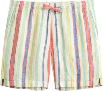GANT Homme, Shorts, Multicolore, Taille: S Multi Striped Linen Shorts