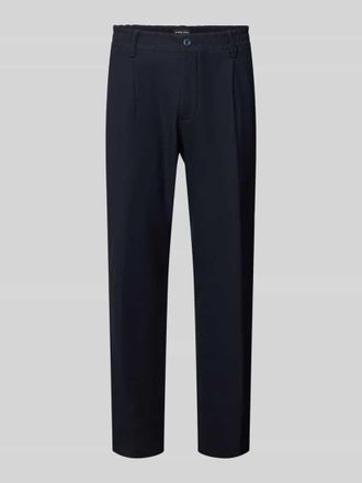 Strellson Relaxed Fit Bundfaltenhose mit Logo-Detail Modell Lui