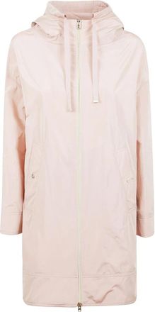 Herno Femme, Vestes, Rose, Taille: 42 FR Veste Imperm&eacute;able &agrave; Capuche avec Double Fermeture &Eacute;clair