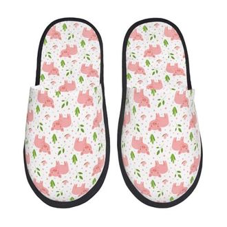 Generic Fourrure Pantoufles Petits Cochons Rigolos L&eacute;gers Pantoufles DH&ocirc;tel Lavables Chaussons Pour Femmes Int&eacute;rieur Spa L