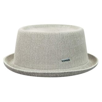 Kangol Mowbray Pork Pie Stoffhut Sommerhut Musikerhut Trendhut Bambushut Herren - Sommer Fr&uuml;hling-Sommer - XL (60-61 cm) grau