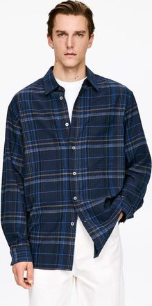 Arket Lockeres Flanellhemd -Blau