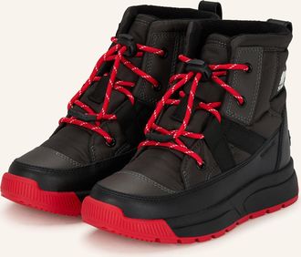 Sorel Schn&uuml;rboots Whitney Iii Mid Wp grau