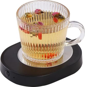 Generico Einsteckbare automatische Abschaltung mit Kaffeew&auml;rmer | Untersetzer f&uuml;r Schreibtisch, Kaffee, Tee, Milch, schnell aufheizendes Getr&auml;nkezubeh&ouml;r f&uuml;r Re