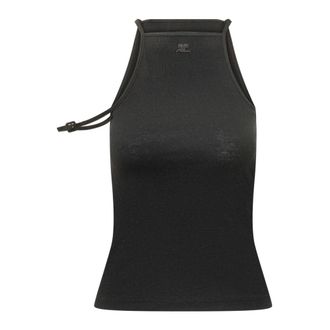 Courr&egrave;ges Damen, Oberteile, Schwarzk, XSGr&ouml;&szlig;e
