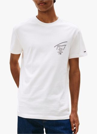 Tommy Hilfiger T-shirt en jersey &agrave; logo signature au dos