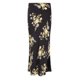 Veronica Beard Langer Rock mit Blumenmuster - - Skirts - Damen - Schwarzk - L