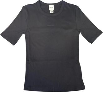 Calvin Klein Femme, Tops, Noir, Taille: 38 FR T-shirt