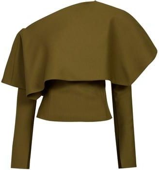 A.W.A.K.E. Top encolure asym&eacute;trique en laine