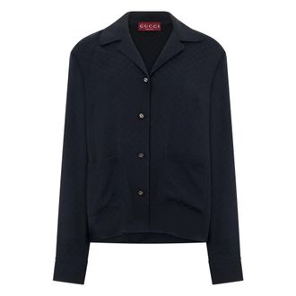 Gucci Damen, Blusen & Hemden, Blau, LGr&ouml;&szlig;e