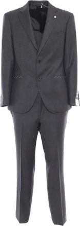 Luigi Bianchi Mantova Homme, Costumes, Gris, Taille: XL Single Breasted Suit