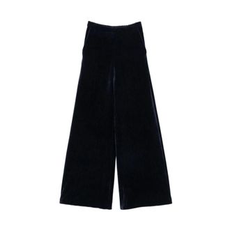 Forte_Forte Wide Hosen - - Trousers - Damen - Blau - XS