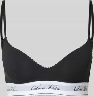 Calvin Klein Underwear Bralette aus Baumwoll-Mix mit Modal-Anteil Modell SCRIPT Lightly Lined