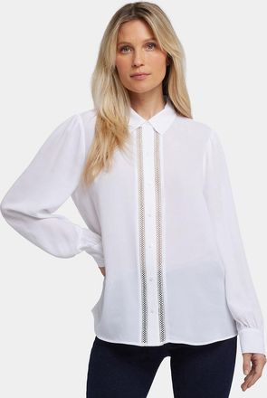 NYDJ Tiffany Bluse | Optisches Wei&szlig;