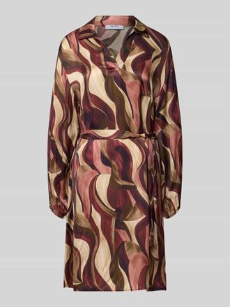 Zabaione Minikleid aus Viskose mit Bindeg&uuml;rtel Modell Be44atricee