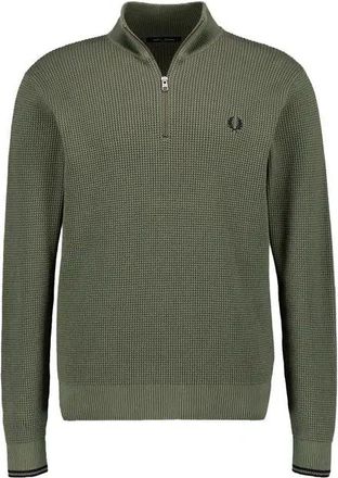 Fred Perry Herren Troyer grün unifarben
