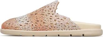 Loriblu Femme, Chaussures, Multicolore, Taille: 39 EU Mules en daim rose poudr&eacute; orn&eacute;es de cristaux
