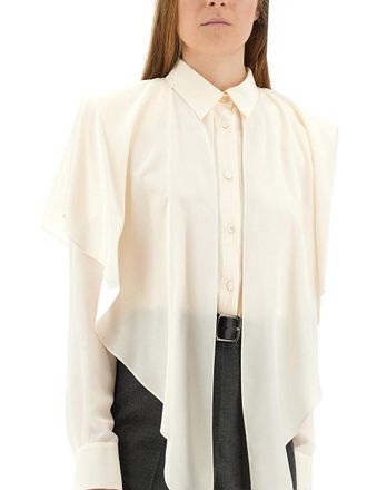 Stella McCartney Semi-Transparent Silk Shirt - Ivory