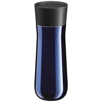 WMF Impulse Gobelet isotherme 350 ml avec fermeture automatique, ouverture &agrave; 360 &deg;, garde les boissons chaudes pendant 8h / 12h froides, bleu